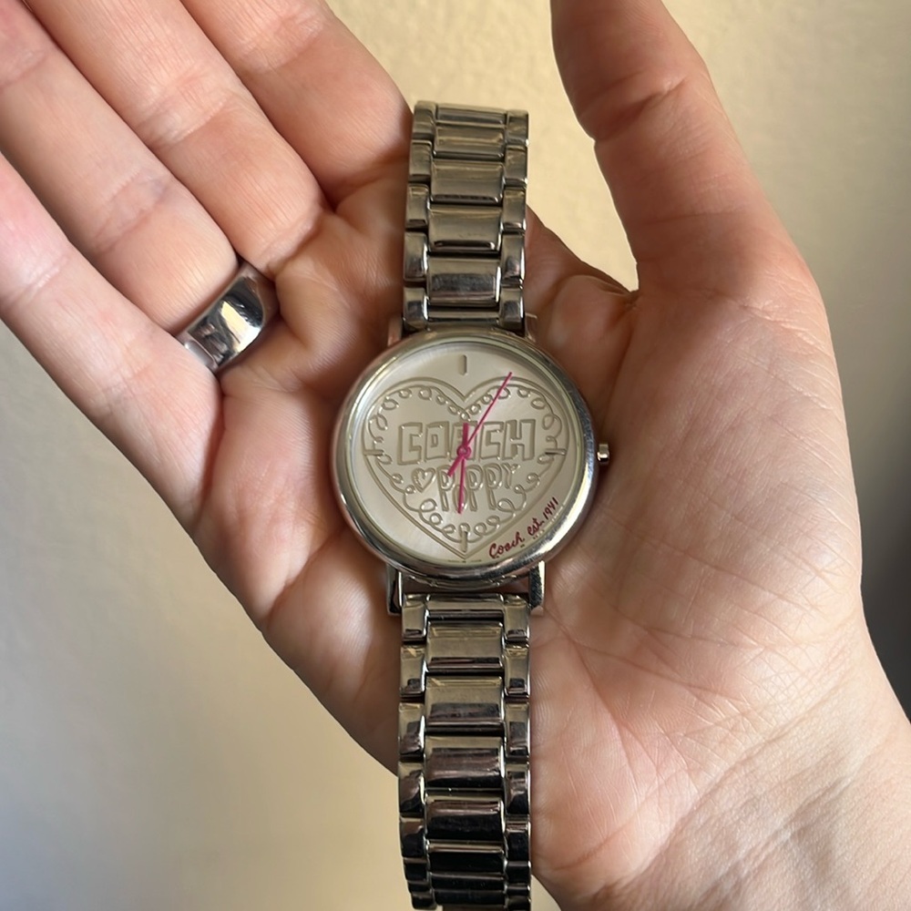 Stainless Steel Coach Poppy Watch - Gem